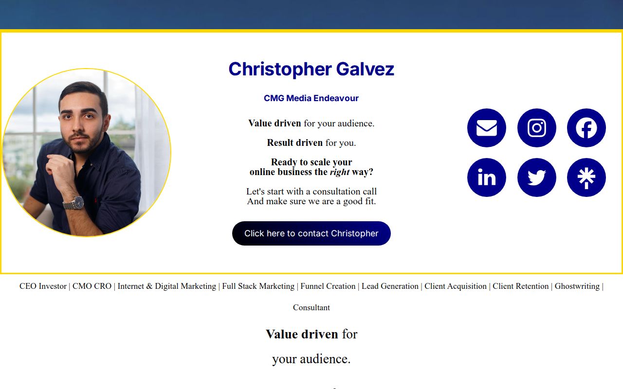 Christopher Galvez | CMG Media Endeavour